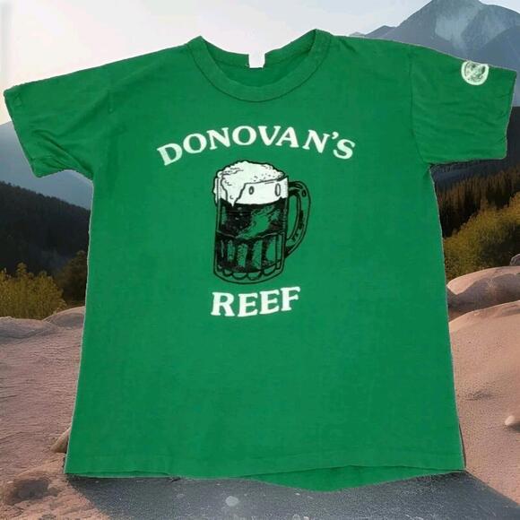 Shirts | Vintage Tshirt Green Beer Shamrock Janet Donovans Reef Swing ...